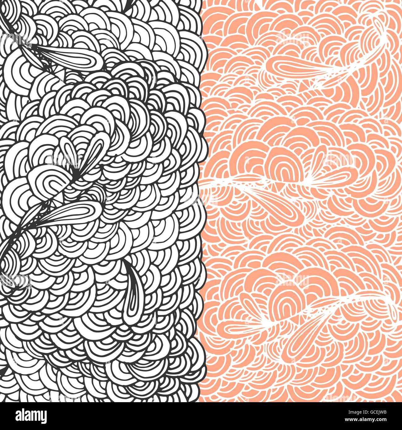 abstract hand drawn seamless background pattern Stock Vector Image ...