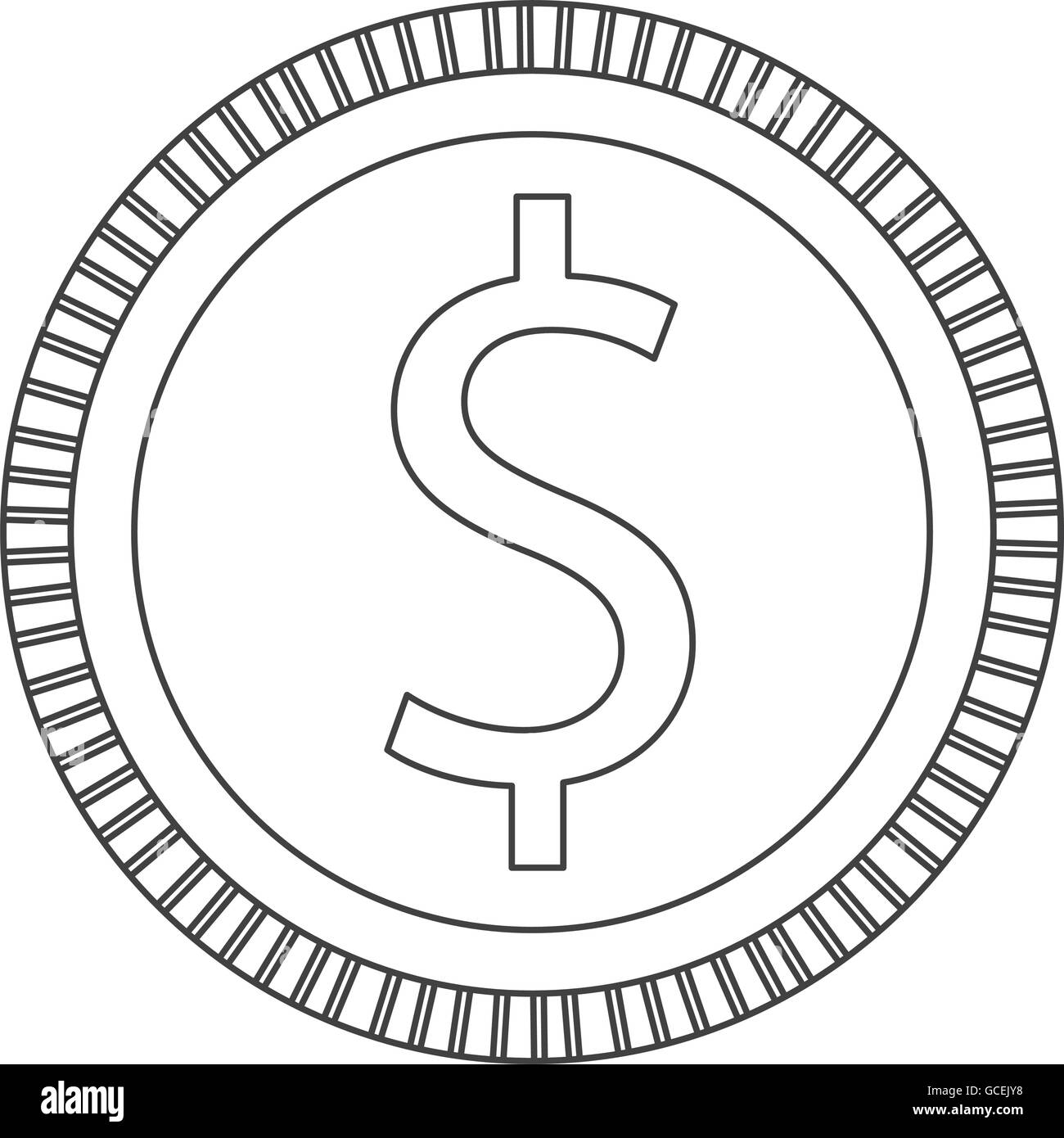 coin business money symbol icon Stock Vector Image & Art - Alamy