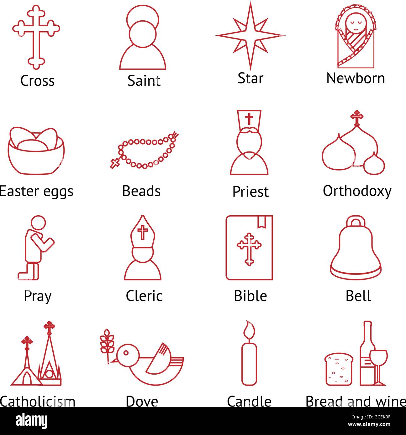 Jesus Christ,Vector icons set Stock Vector Image & Art - Alamy