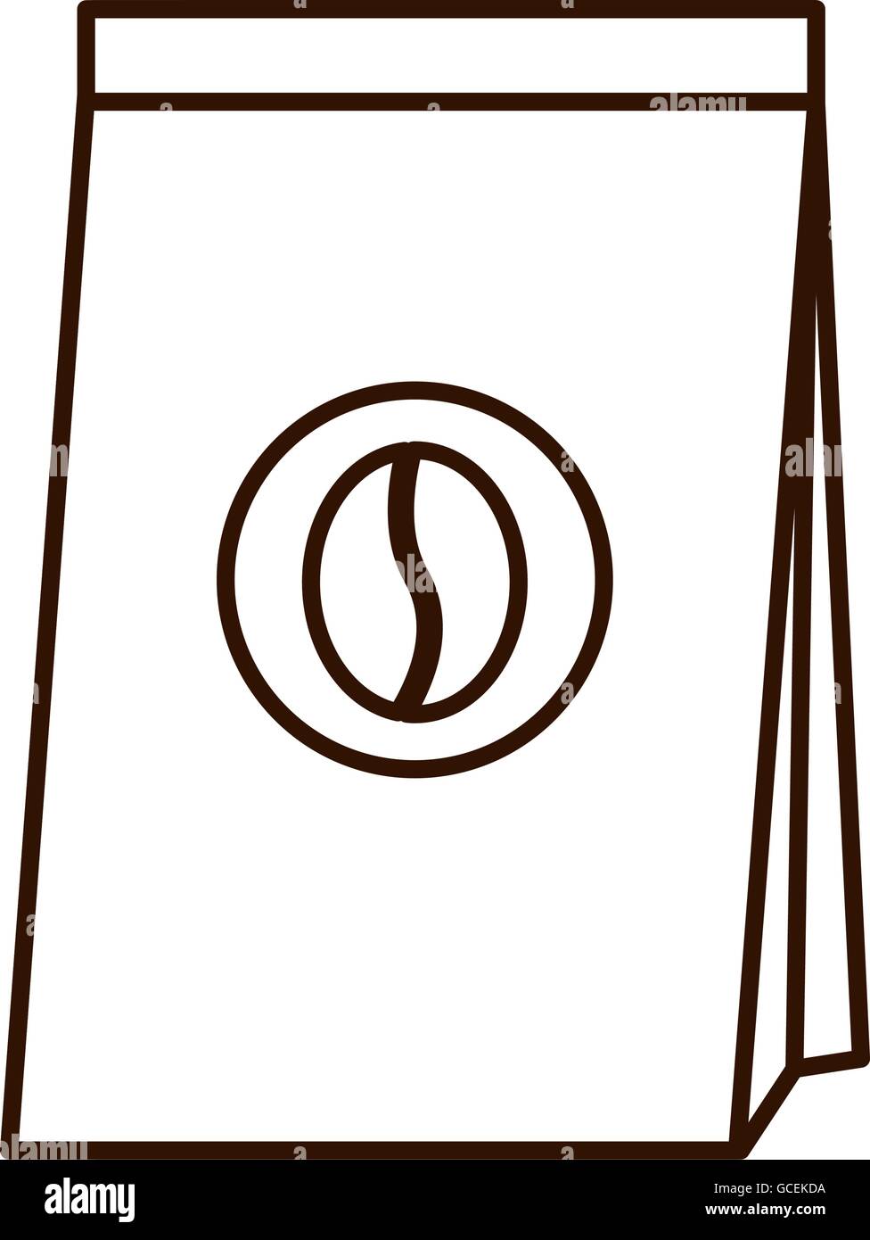 Blank kraft paper coffee Stock Vector Images - Alamy