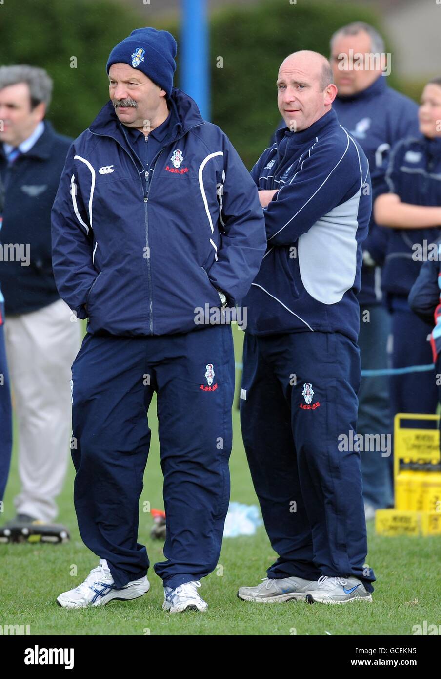 Allan Glen's v Helensburgh. Allan Glen's Coaches Mark Mooney and Wilson ...