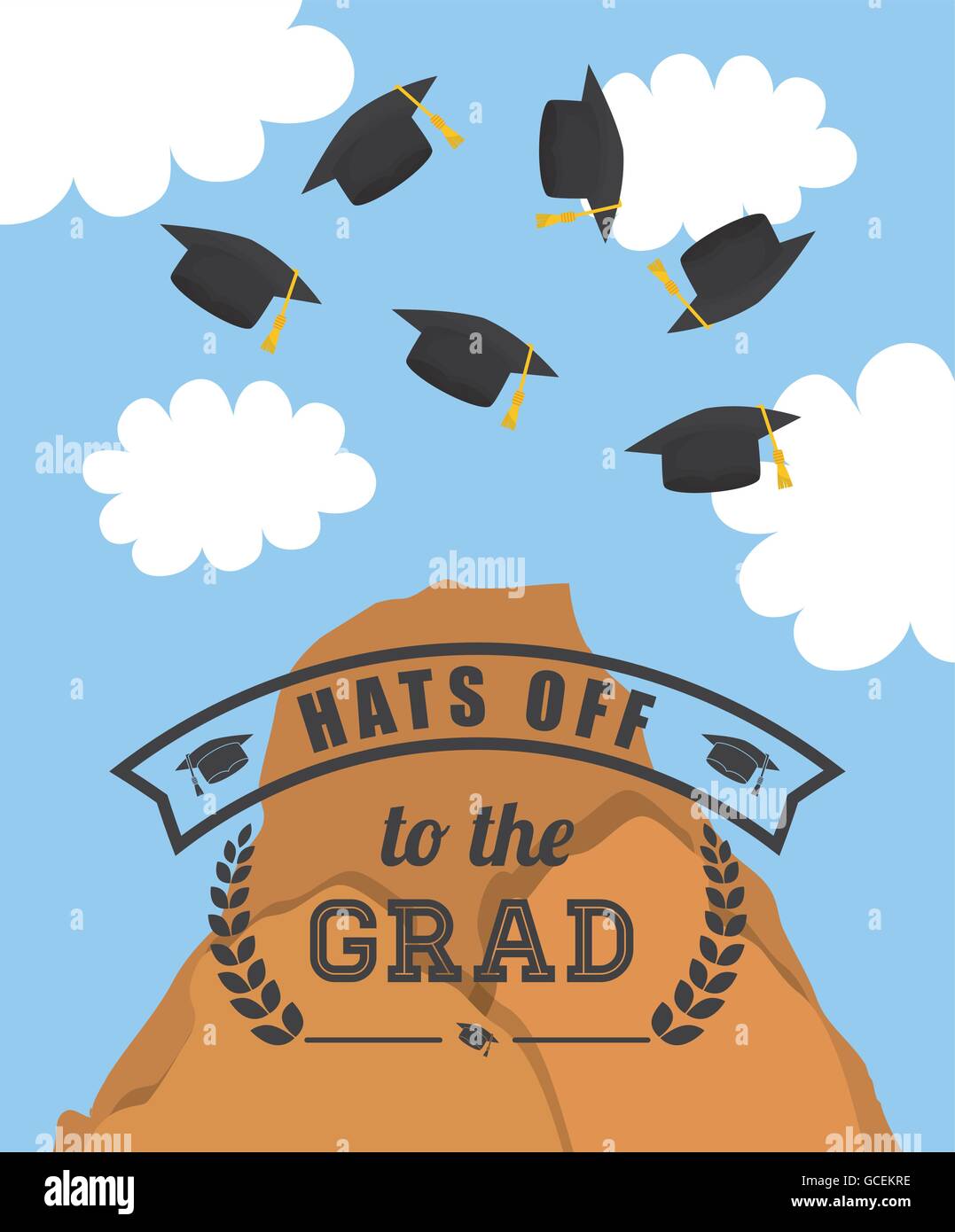 Mountain sky cloud graduation hi-res stock photography and images - Alamy