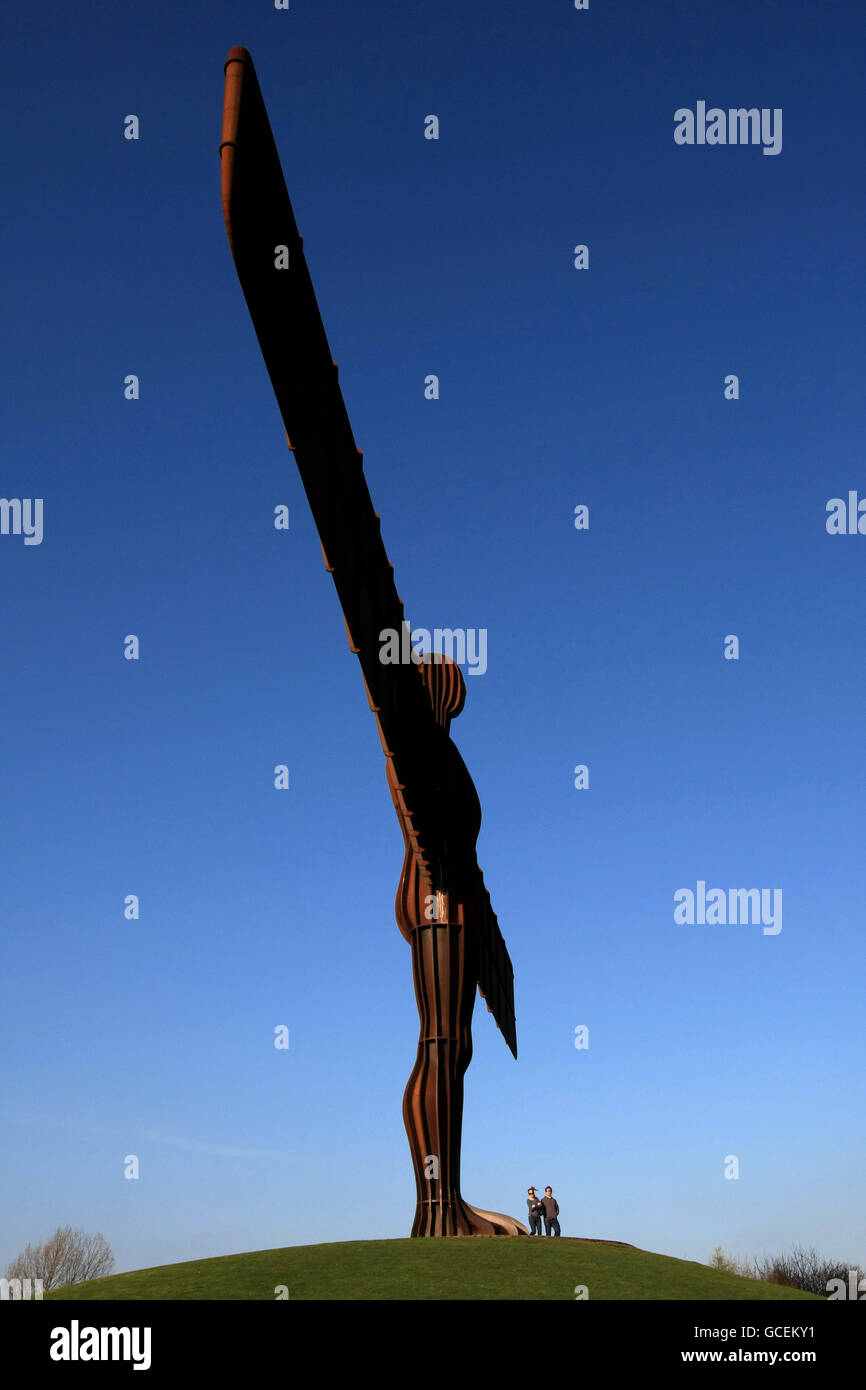 Landmarks - Angel of the North - Gateshead Stock Photo - Alamy