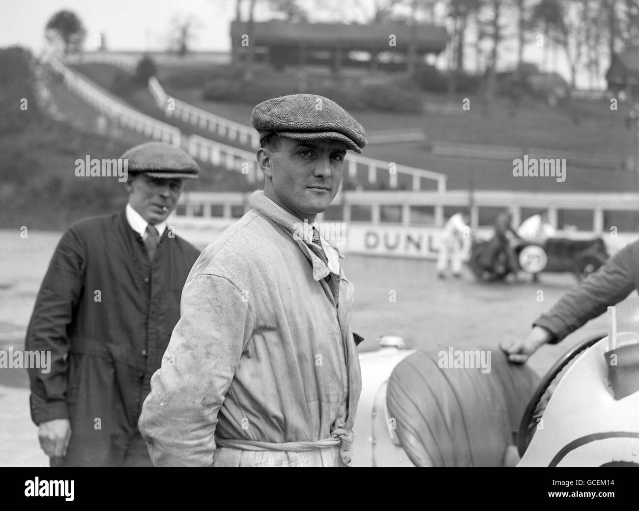 Italian driver Luigi Chinetti before the JCC International Trophy Race ...