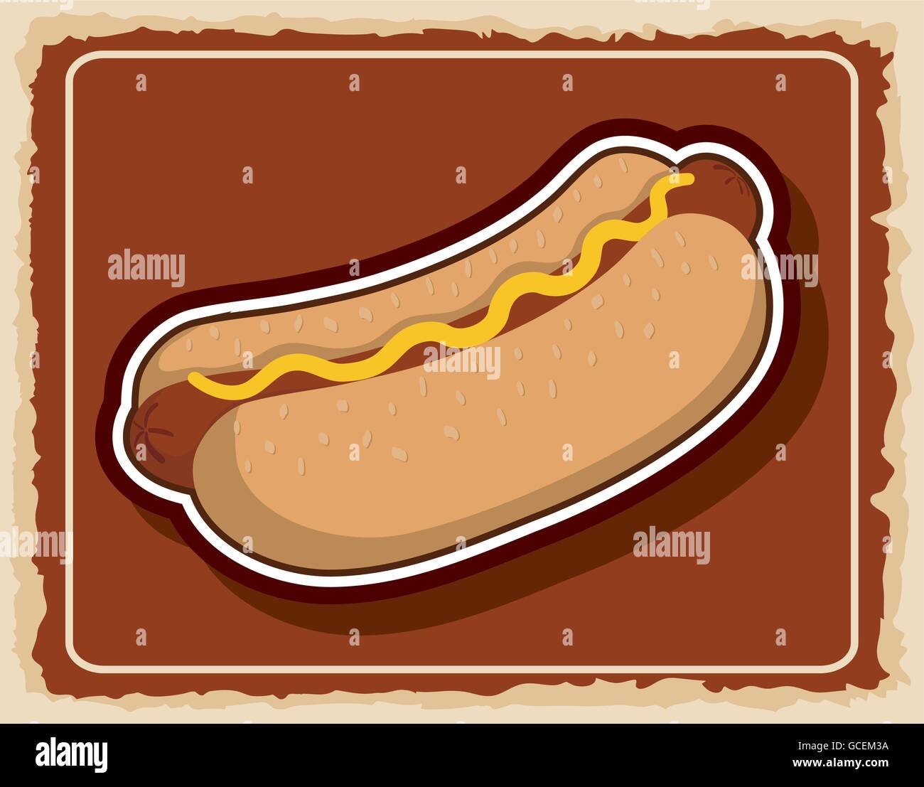Hot dog icon. Fast food product. Vector graphic Stock Vector Image ...