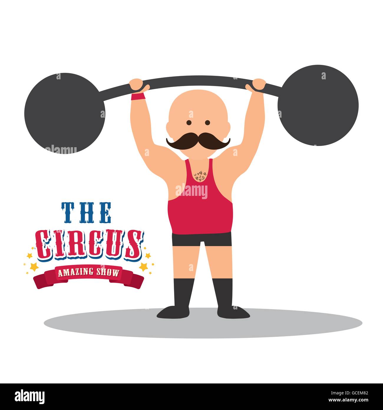 Weight lifting icon. Circus and Carnival design. Vector graphic Stock ...