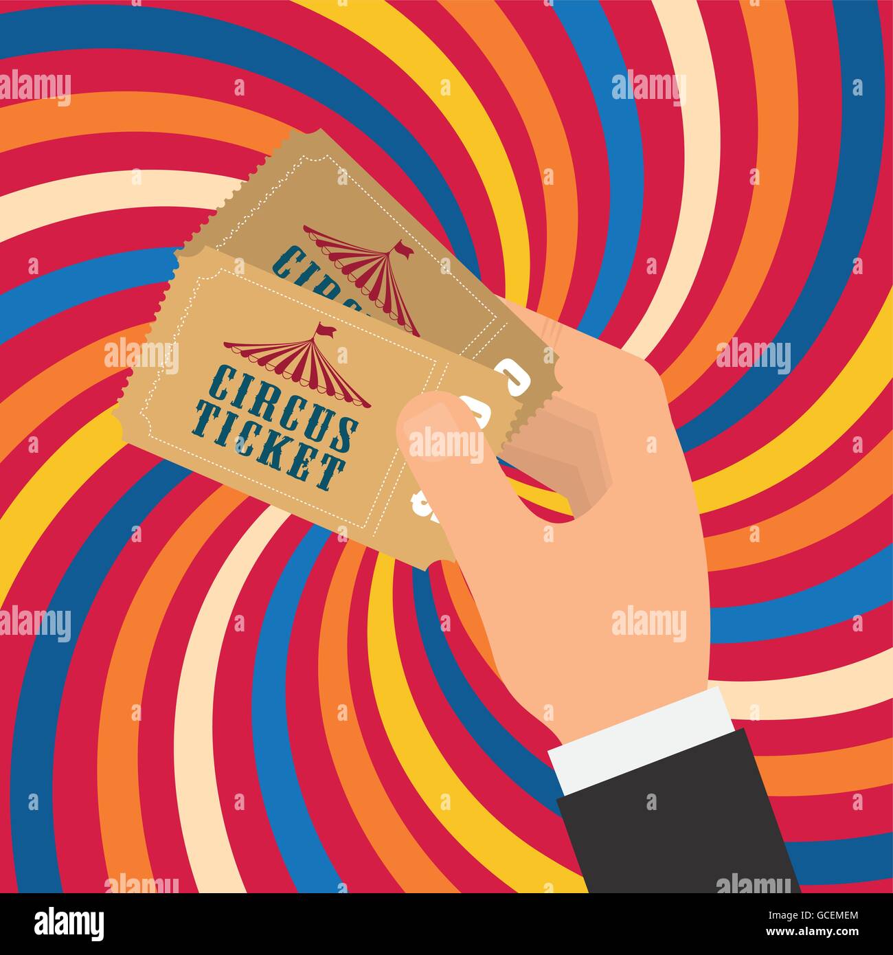 Ticket icon. Circus and Carnival design. Vector graphic Stock Vector ...