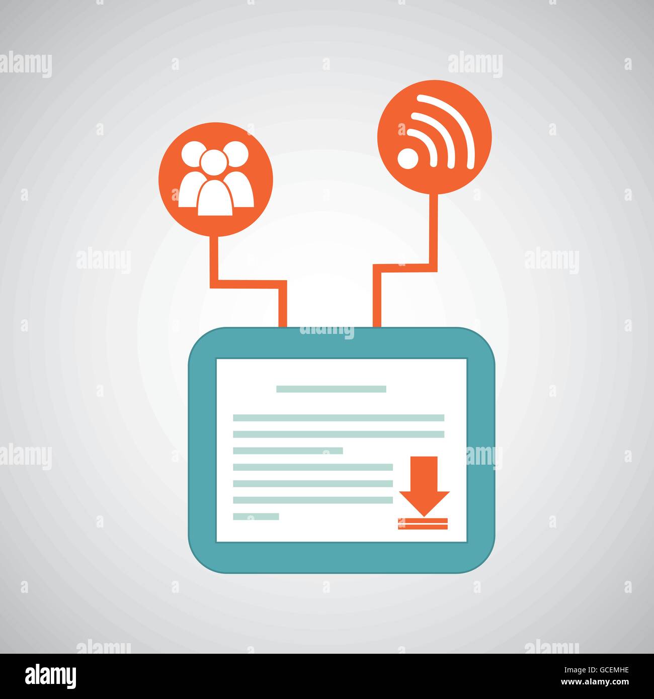 Document cloud wifi tablet hi-res stock photography and images - Alamy