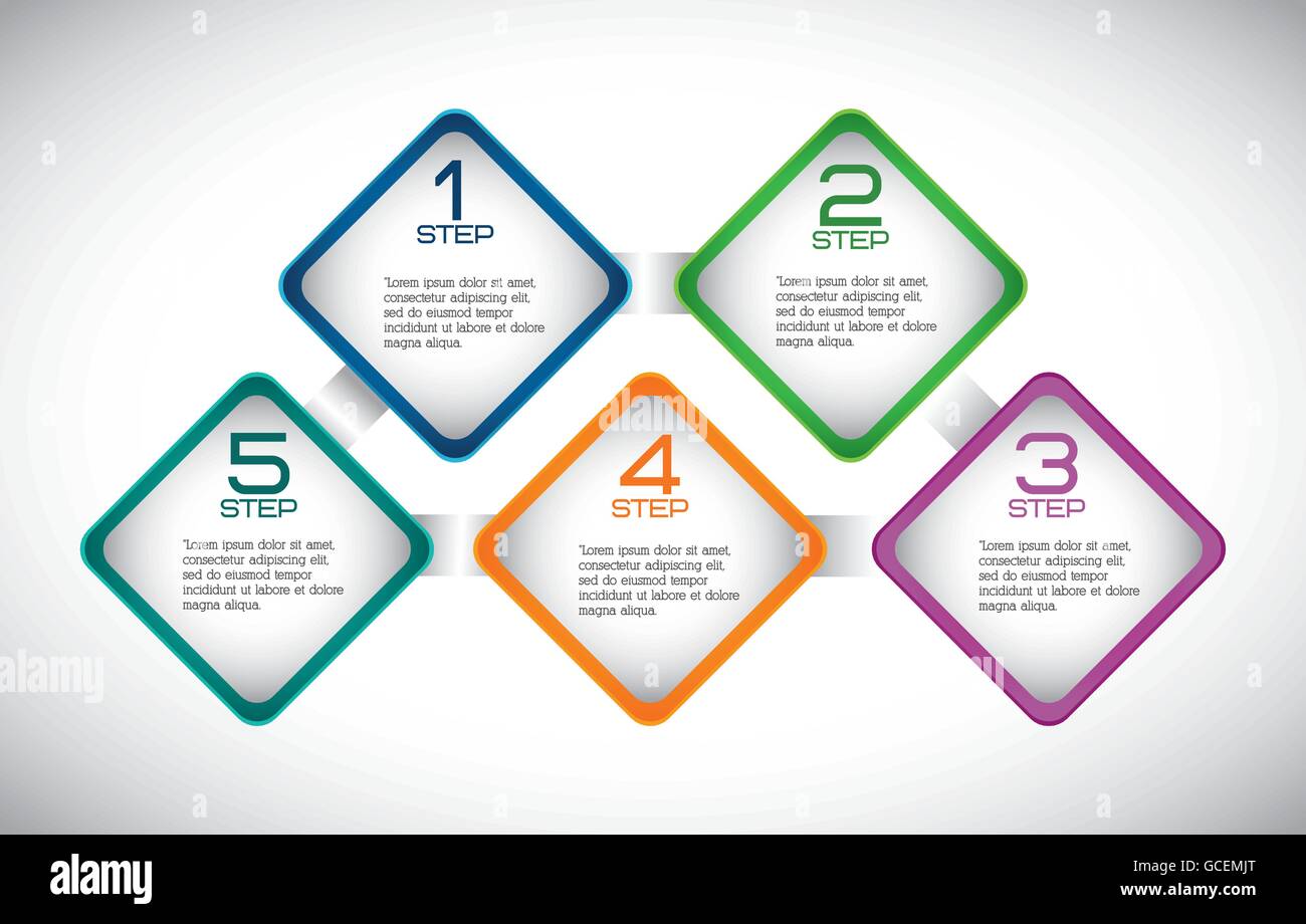 Infographic icon. Steps design. Vector graphic Stock Vector Image & Art ...