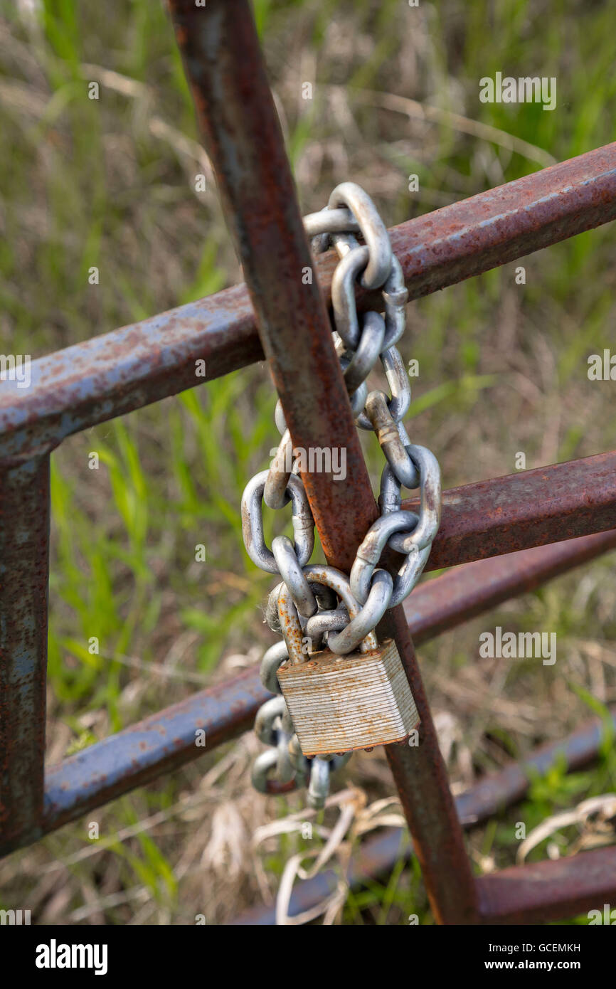 Chrome steel chain fence hi-res stock photography and images - Alamy