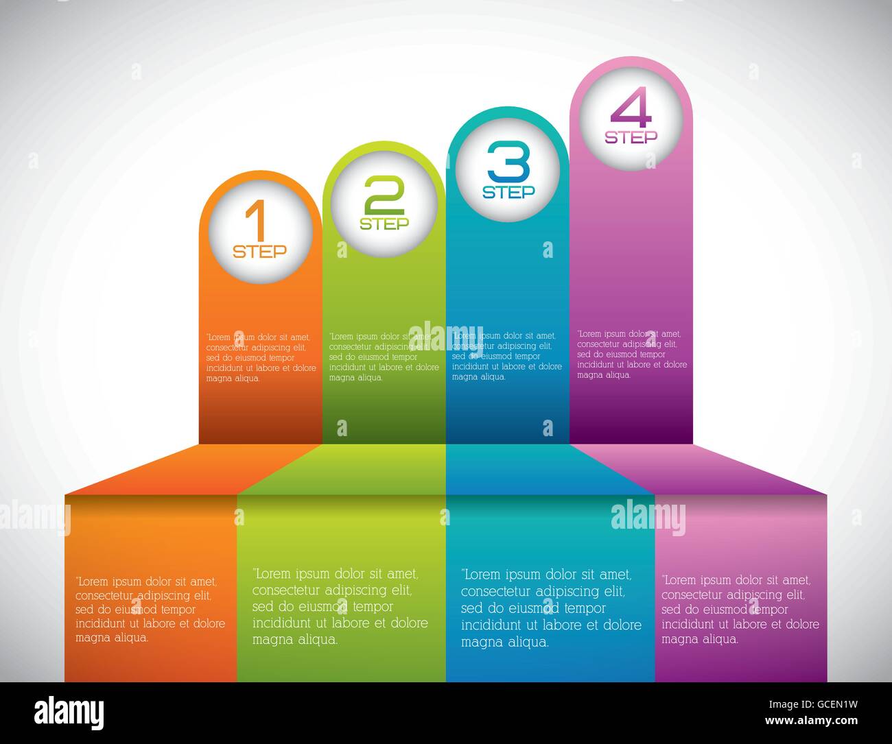 Infographic icon. Steps design. Vector graphic Stock Vector Image & Art ...