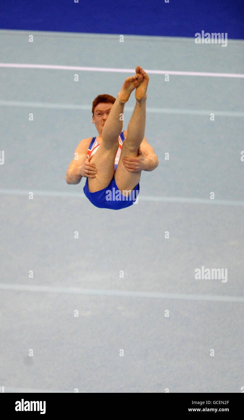 Great Britain's Daniel Purvis competes on the floor in the Senior Teams ...
