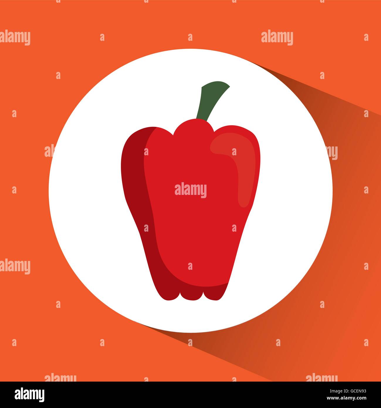 pepper icon. Nutrition and Organic food design. Vector graphic Stock ...