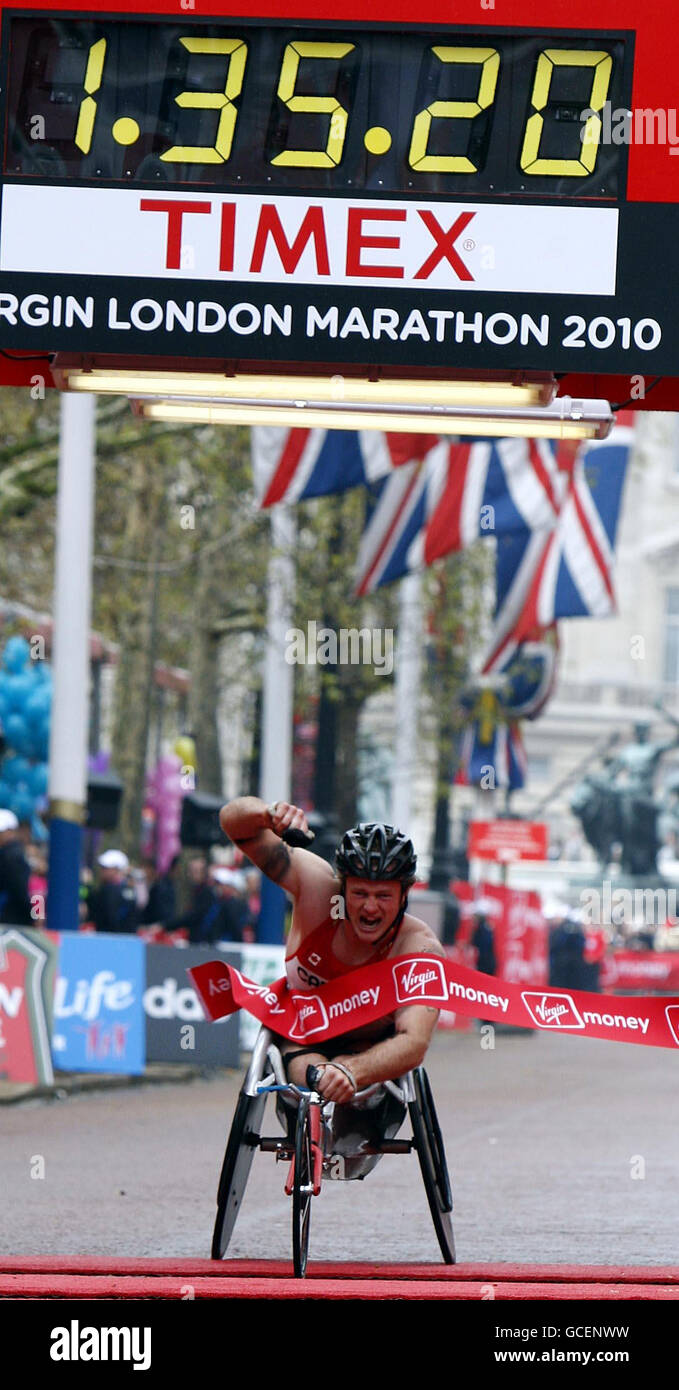 Canada's Josh Cassidy crosses the line to win the elite men's ...