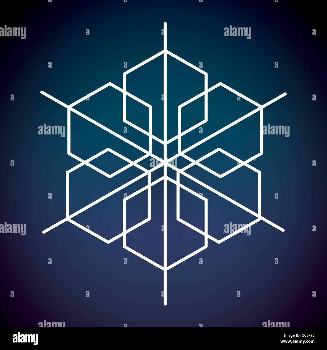Sacred geometry icon. White Shape design. Vector graphic Stock Vector ...