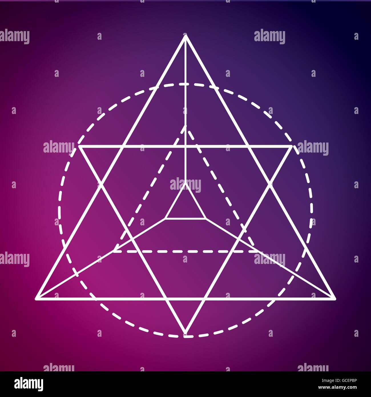 Sacred geometry icon. White Shape design. Vector graphic Stock Vector ...