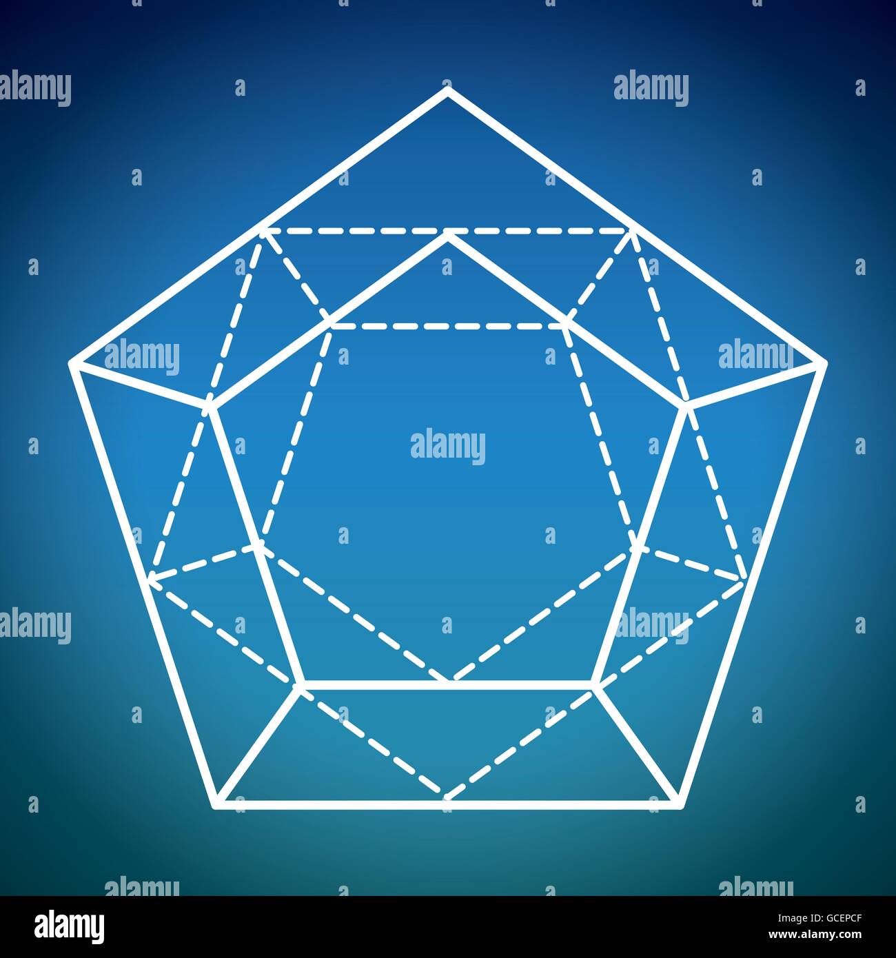 Sacred geometry icon. White Shape design. Vector graphic Stock Vector ...