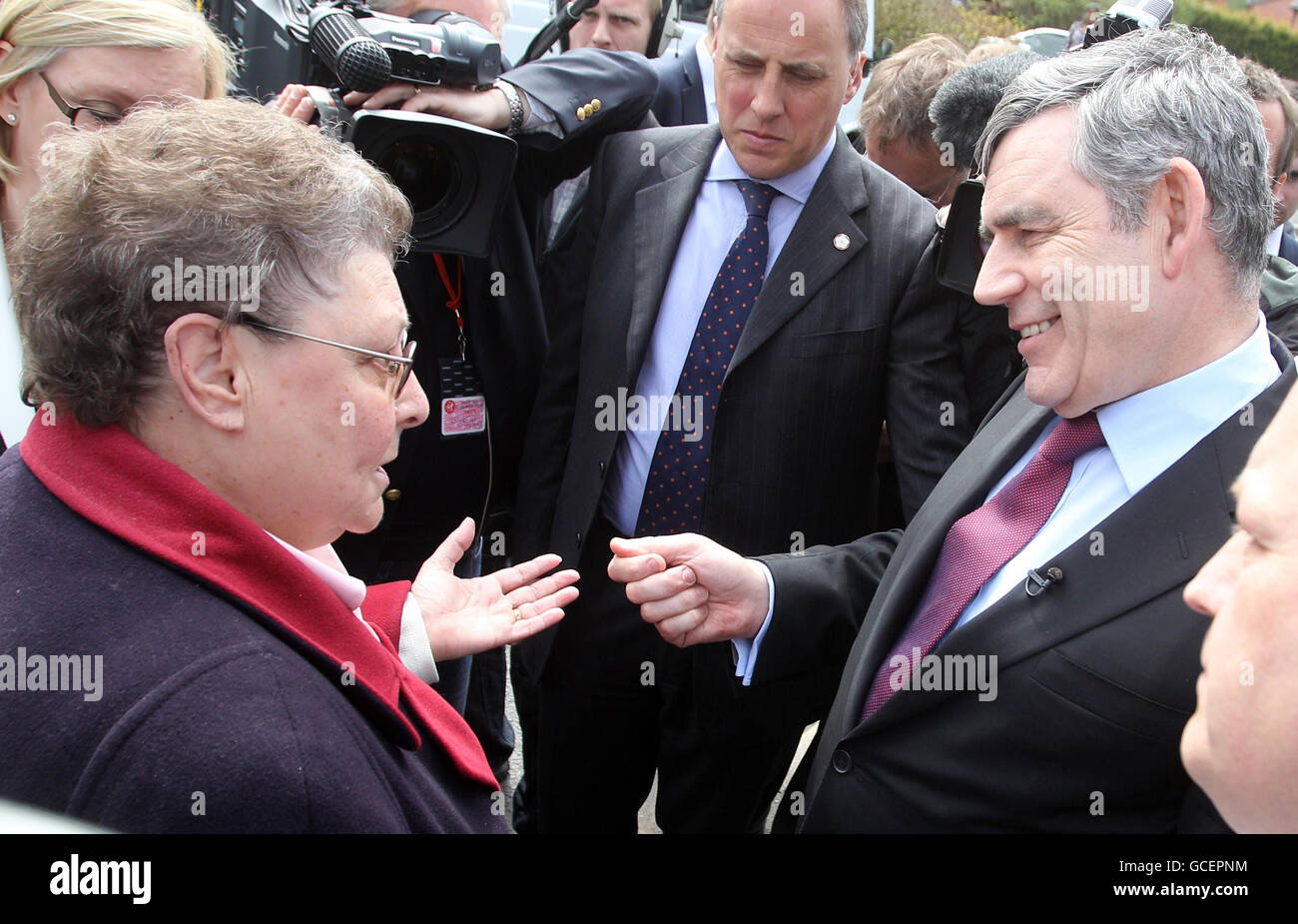 2010 General Election campaign Apr 28th Stock Photo - Alamy