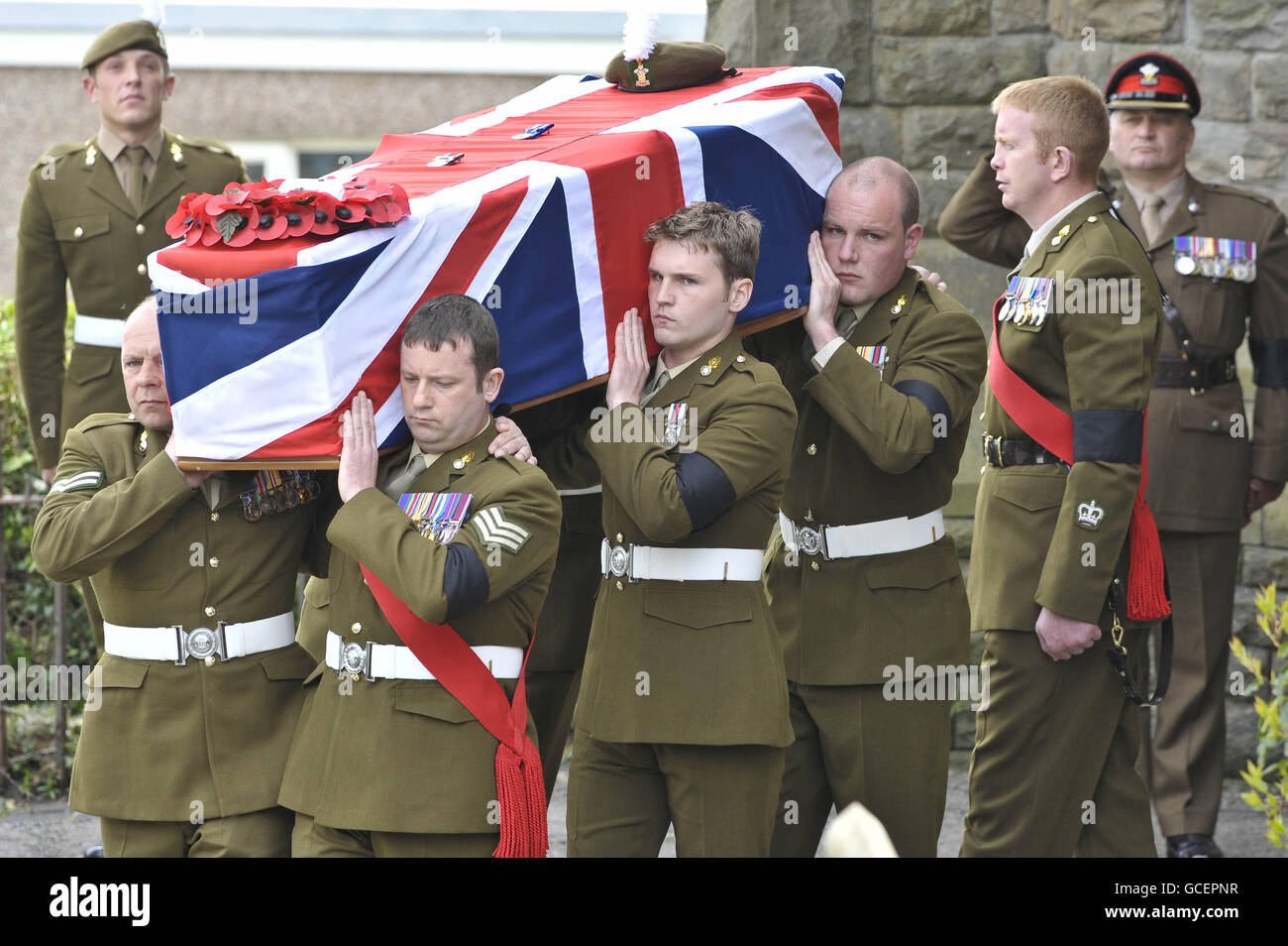 Jonathan Burgess funeral Stock Photo - Alamy