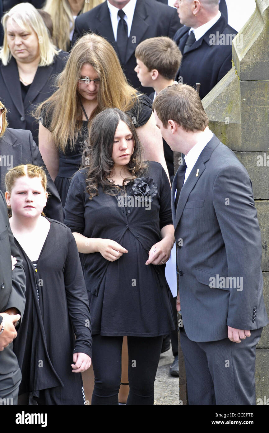 The pregnant fiancee of Fusilier Jonathan Burgess, Kelly Forrest ...