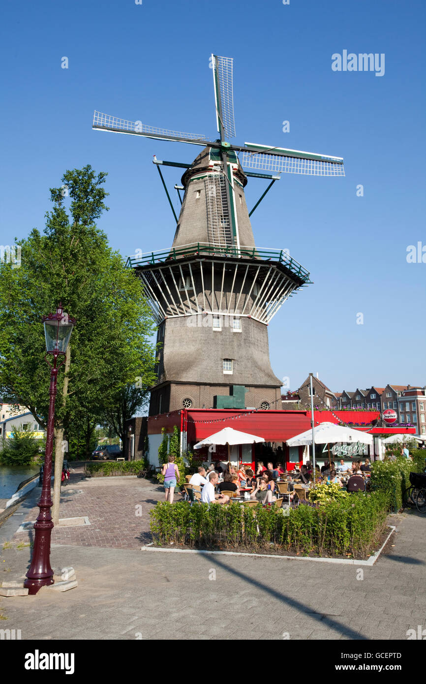 Gooyer windmill, Amsterdam, Holland region, Netherlands, Europe Stock ...