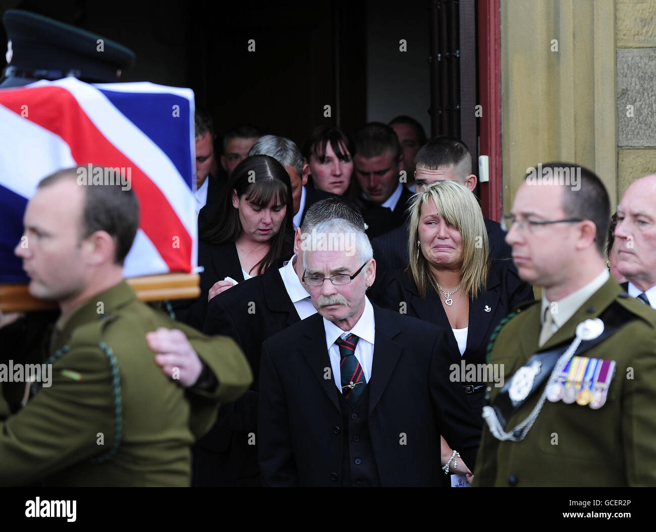 Funeral of Mark Turner Stock Photo - Alamy