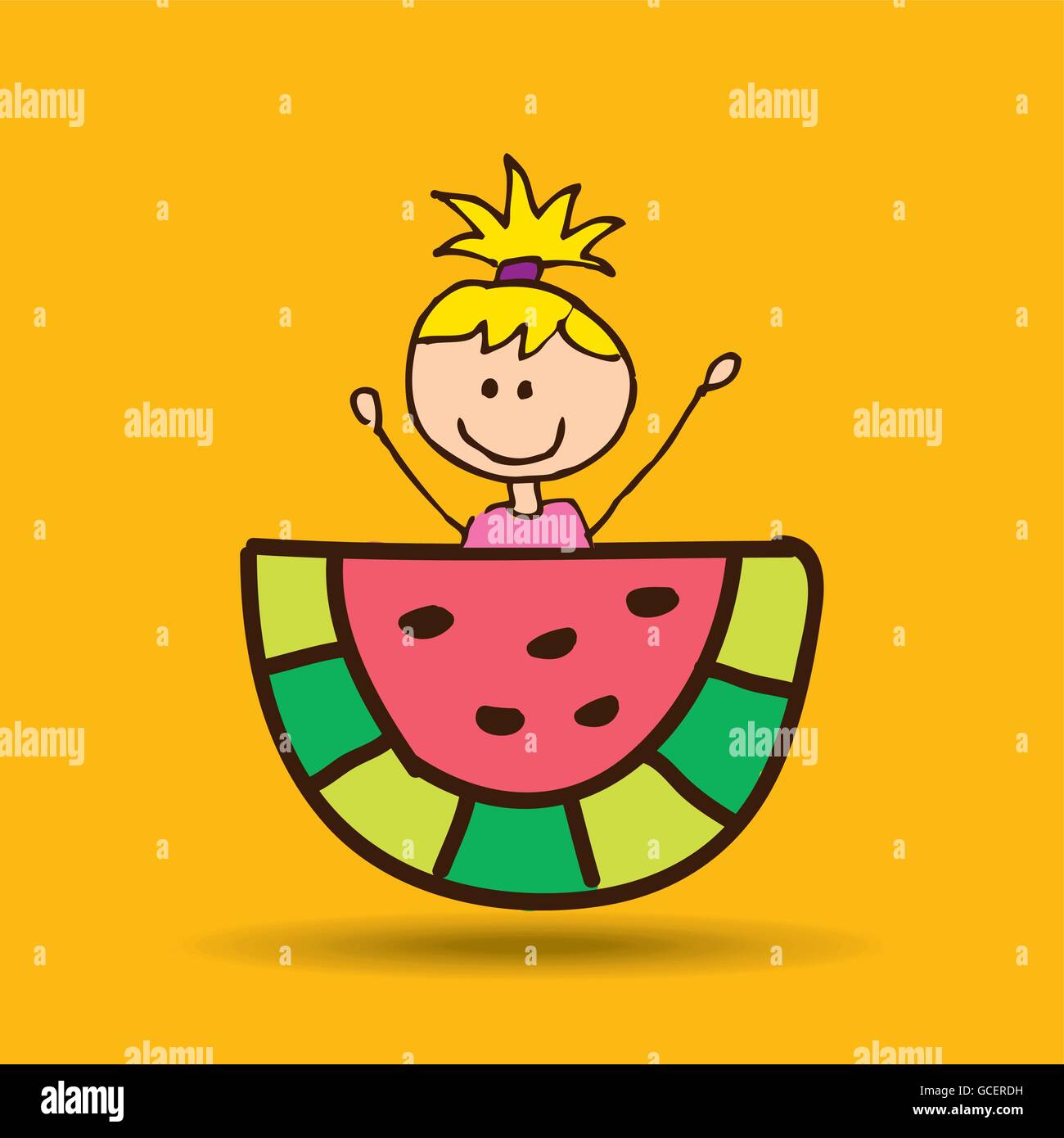 fruit nature healthy cartoon food Stock Vector Image & Art - Alamy