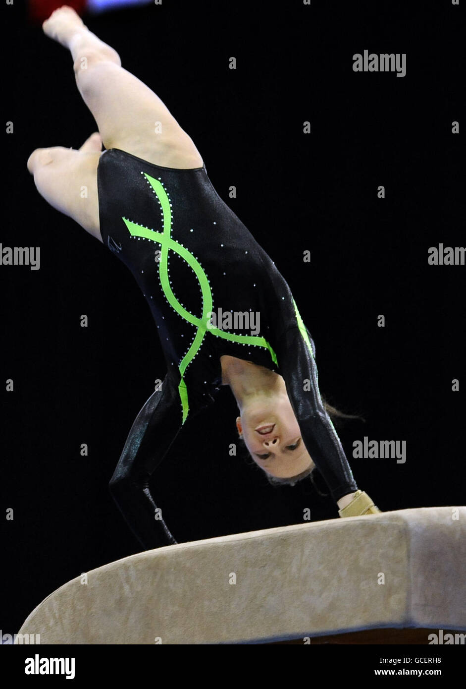 Ireland's Emma Lunn competes on the vault during the Women's Junior ...