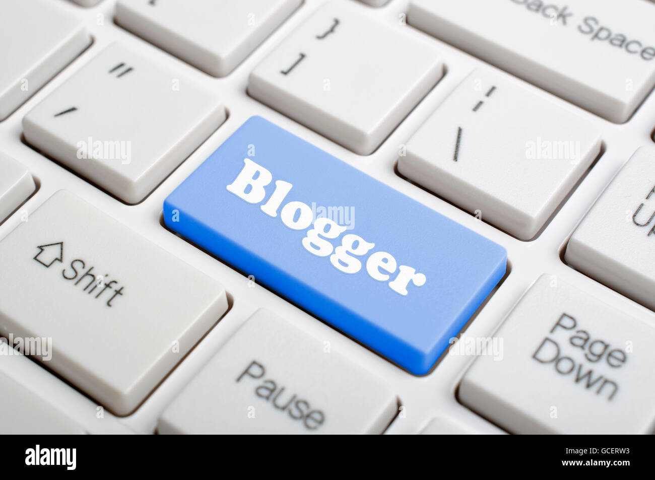 Keyboard blue key access hi-res stock photography and images - Alamy