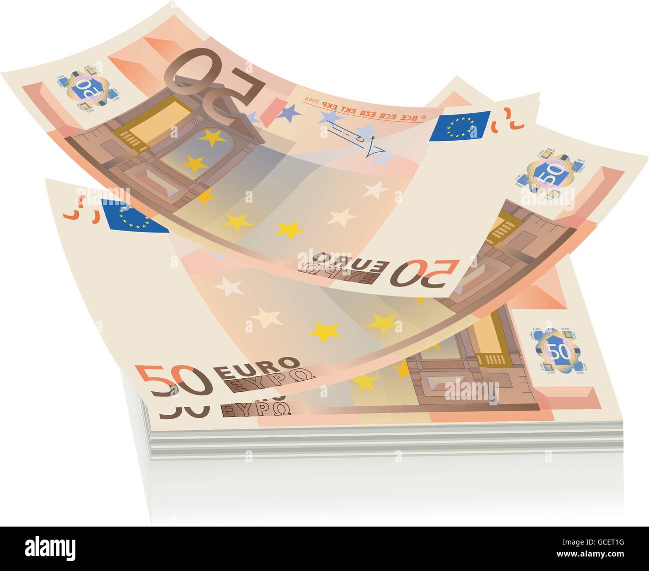 Flying bills Stock Vector Images - Alamy