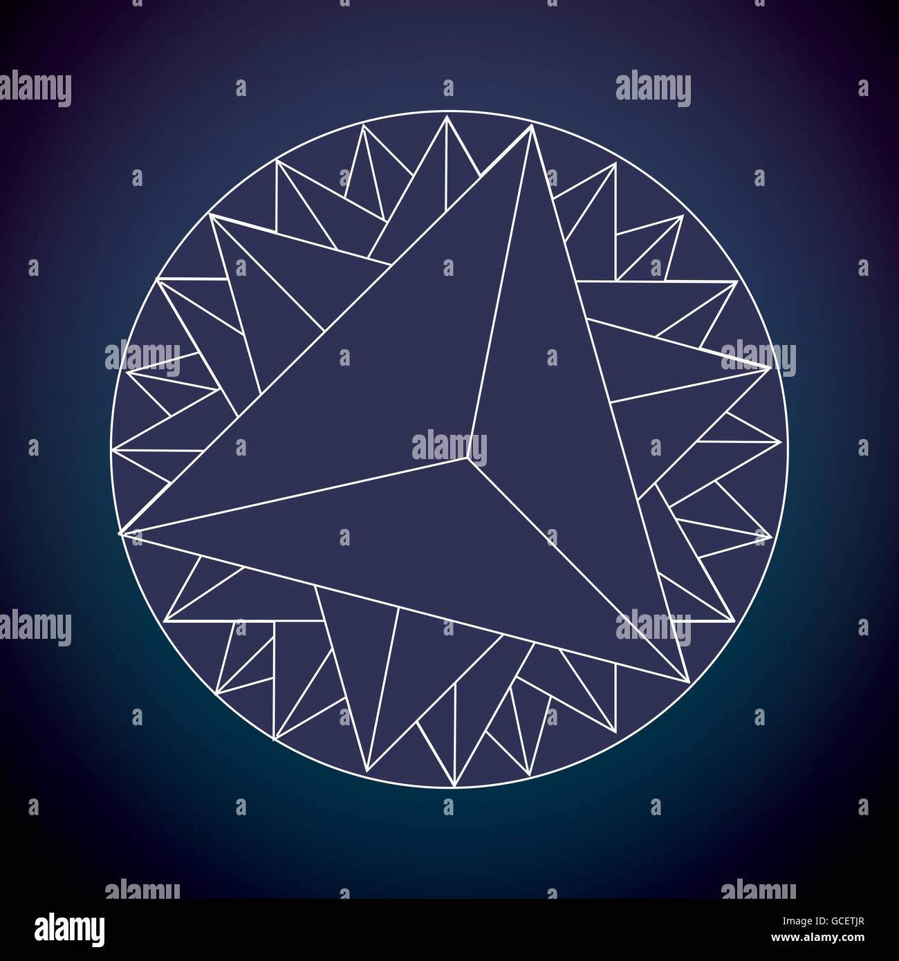 Sacred geometry icon. White Shape design. Vector graphic Stock Vector ...