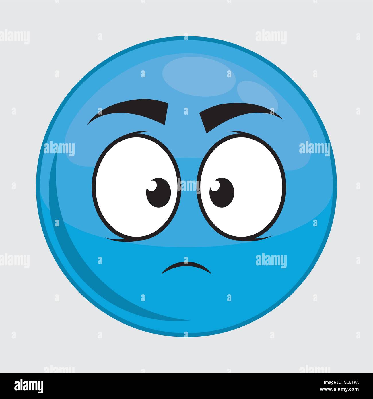 Cartoon face icon. Expression design. Vector graphic Stock Vector Image ...