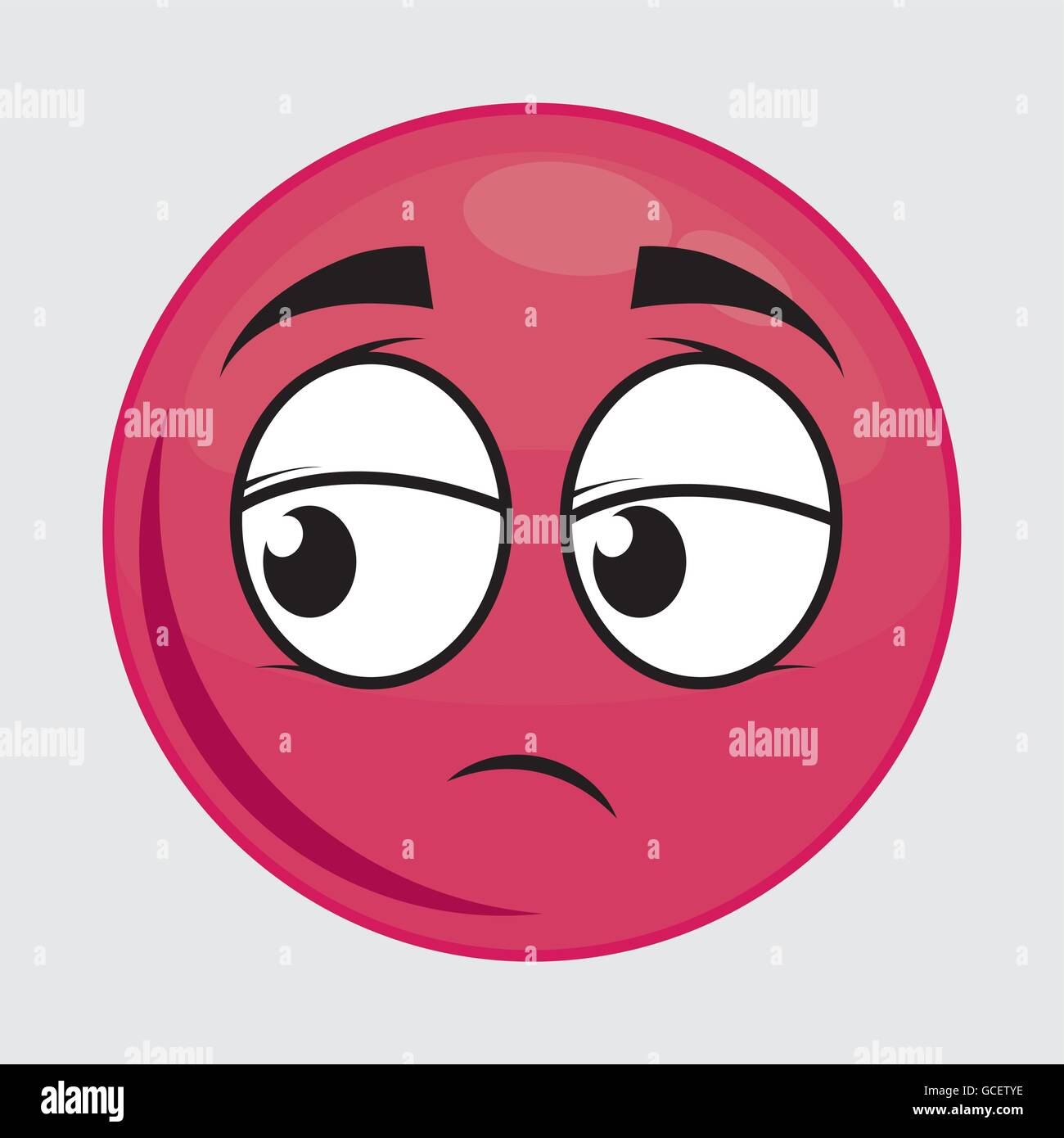 Cartoon face icon. Expression design. Vector graphic Stock Vector Image ...
