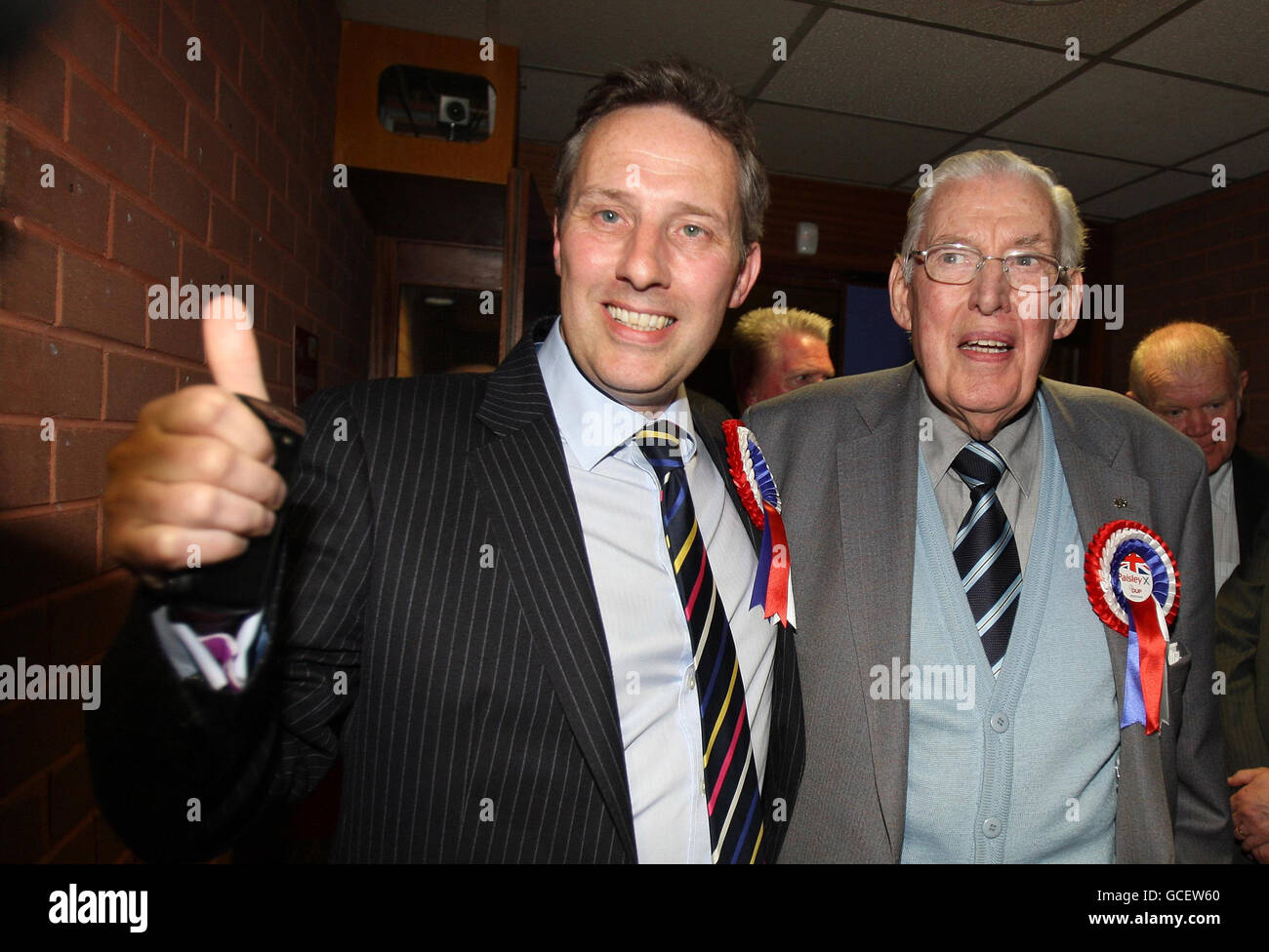 Ian Paisley Jnr (left) with his father the Revd Dr Ian Paisley at The ...