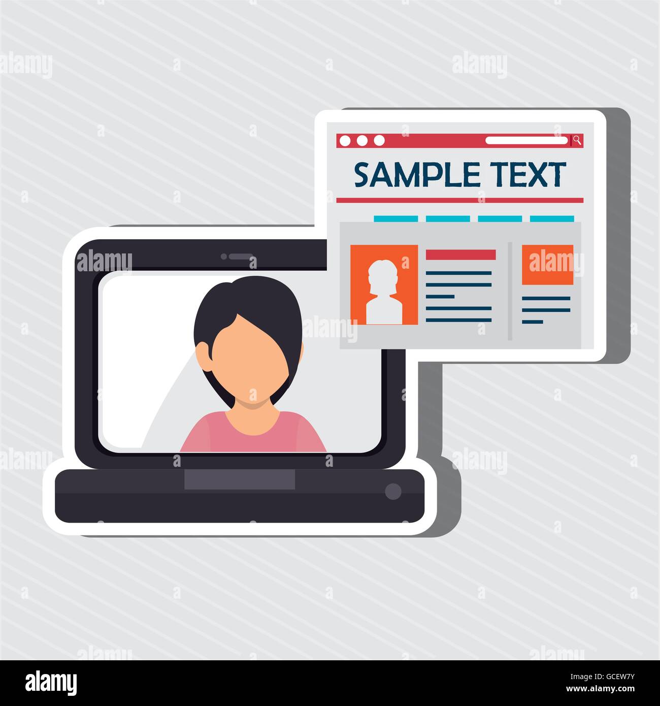 blog management design Stock Vector Image & Art - Alamy