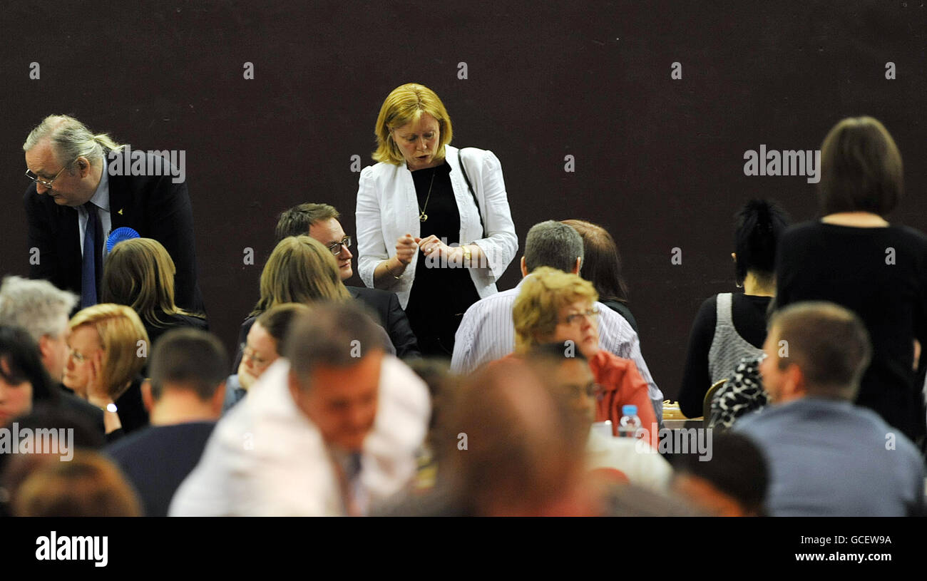 During the count at the towngate theatre in basildon hi-res stock ...