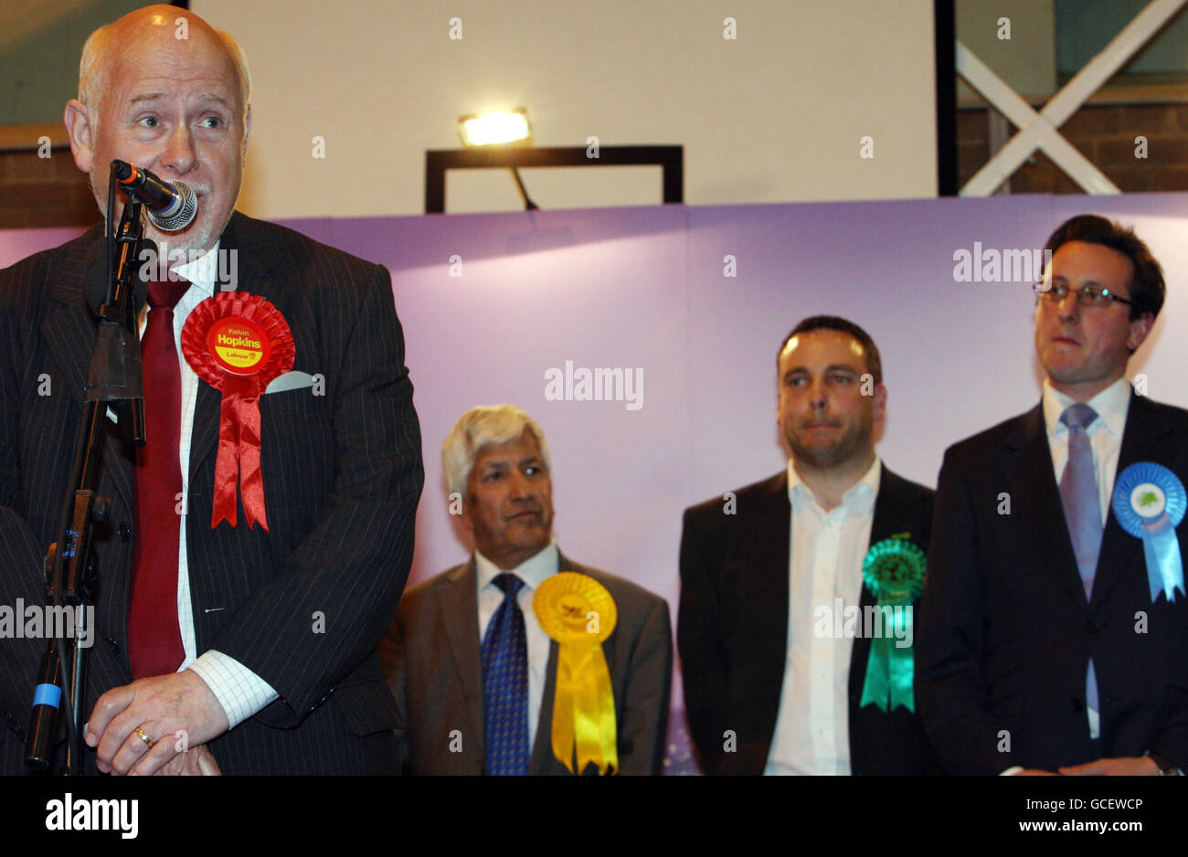 2010 General Election declarations Stock Photo - Alamy