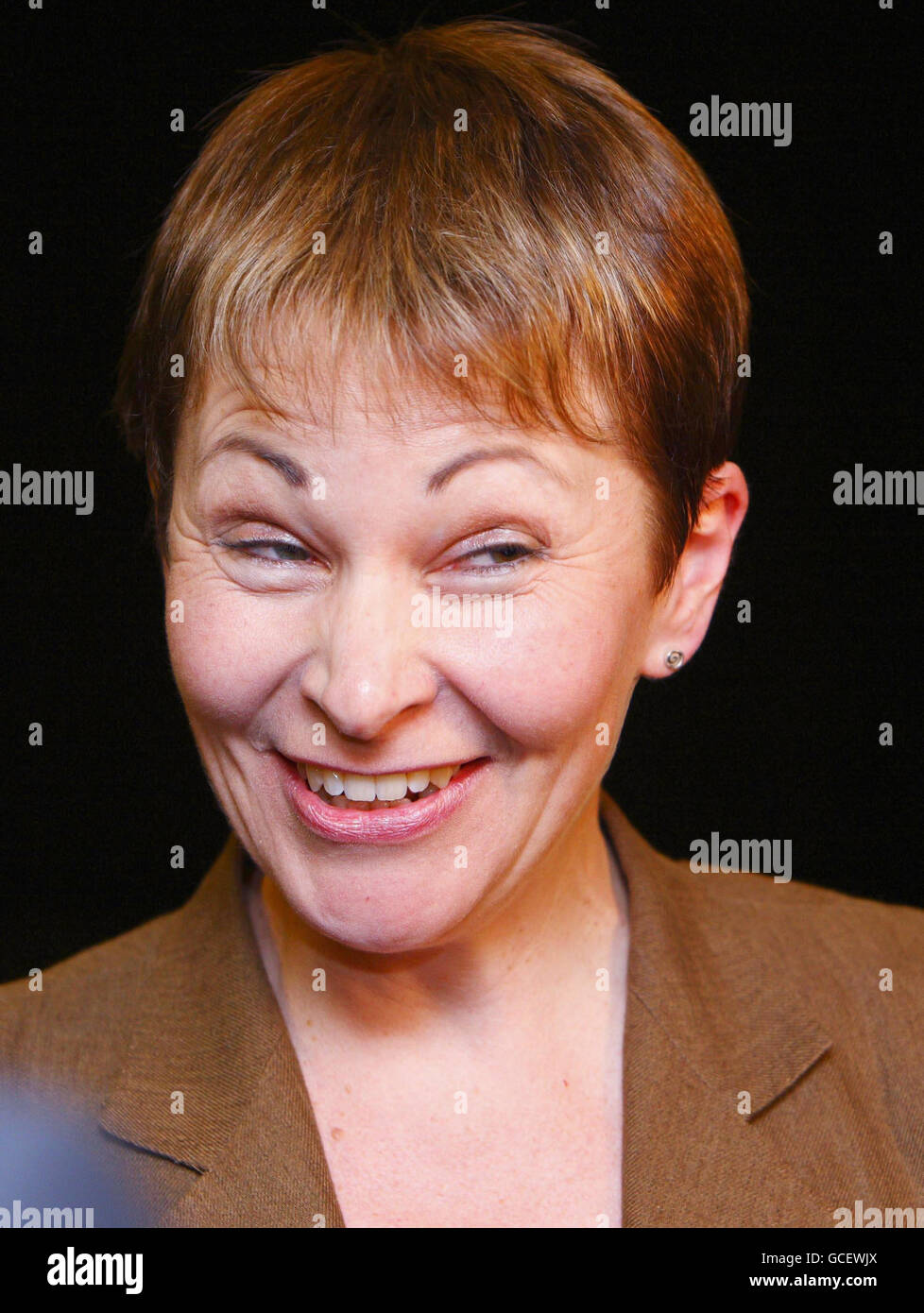 Caroline Lucas smiles as she becomes Britain's first Green Party MP ...