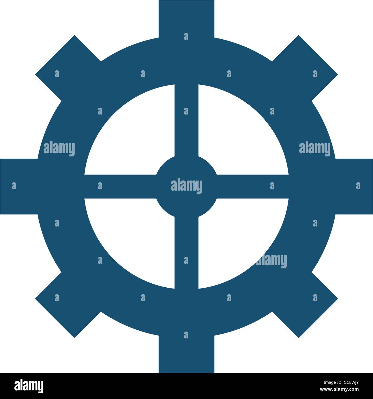 industrial wheel cog gear symbol Stock Vector Image & Art - Alamy