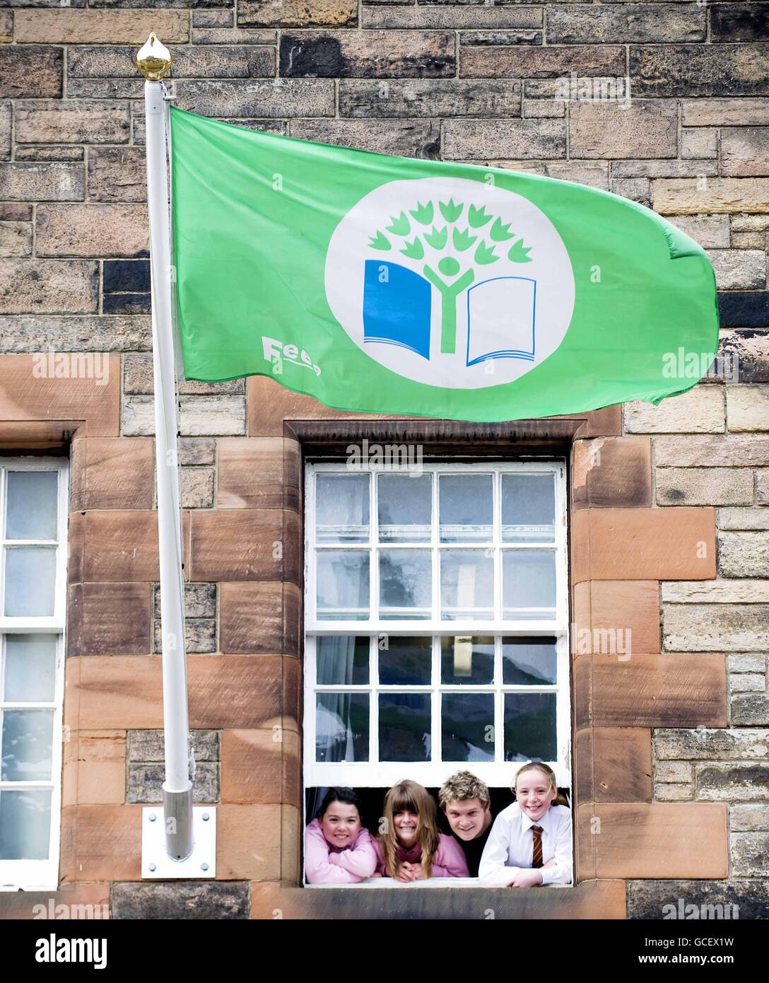 Sru funded flag at roseburn primary school hi-res stock photography and ...