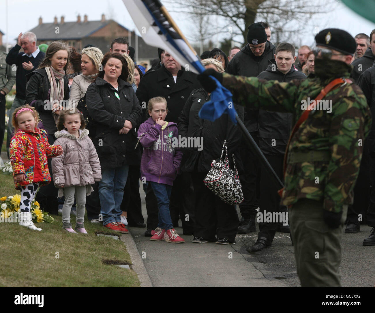 Masked members of the Real IRA at a Republican Easter commemoration ...