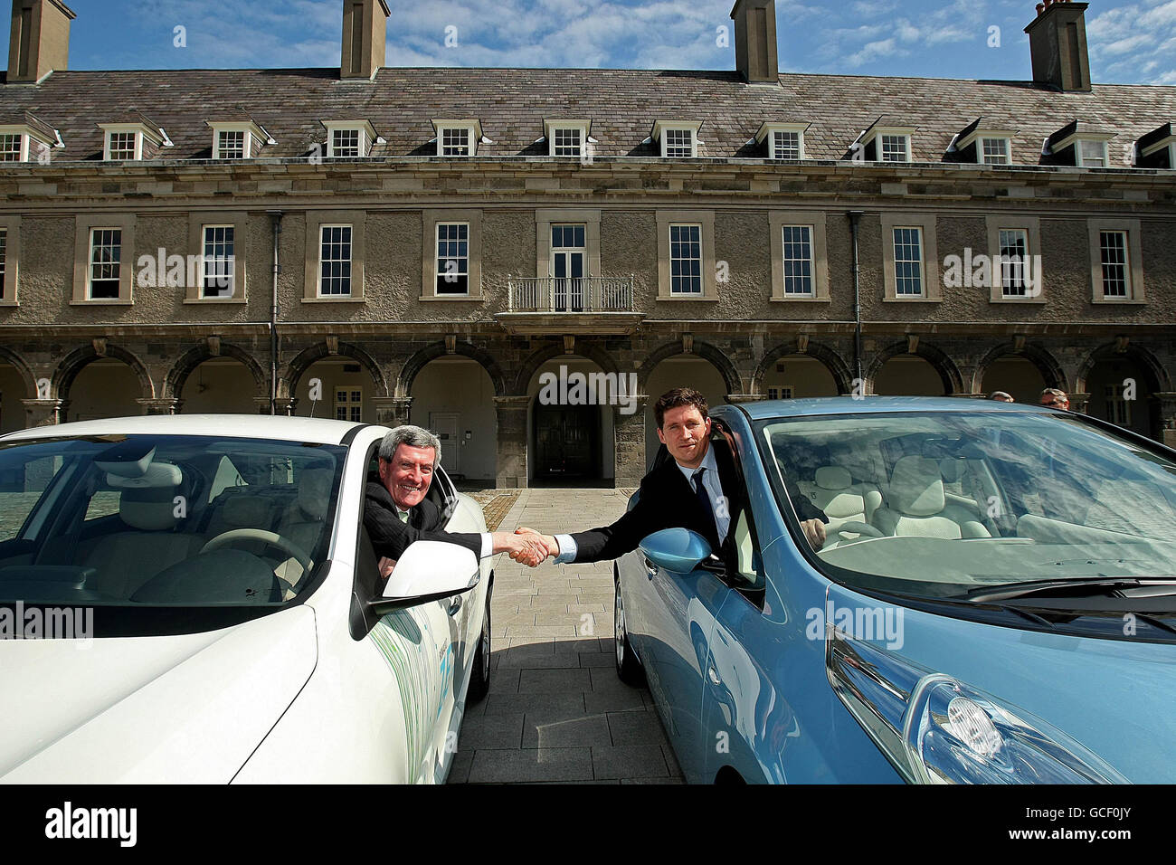 Minister for the Environment Eamon Ryan (right) and Padraig McManus CEO ...