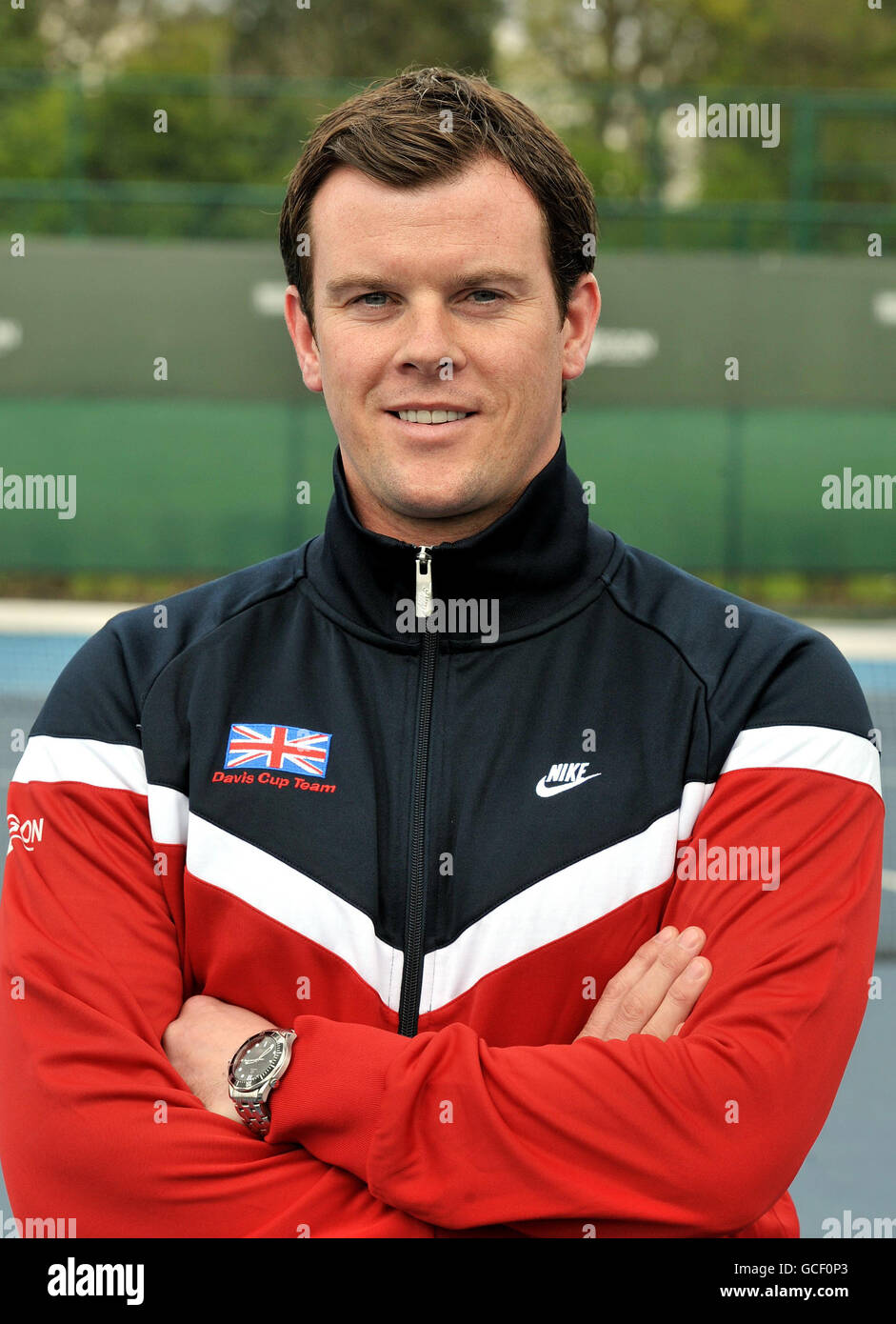 Leon Smith, the new Great Britain Davis Cup Tennis Captain, during the ... Leon Smith, the new Great Britain Davis Cup Tennis Captain, during the ...