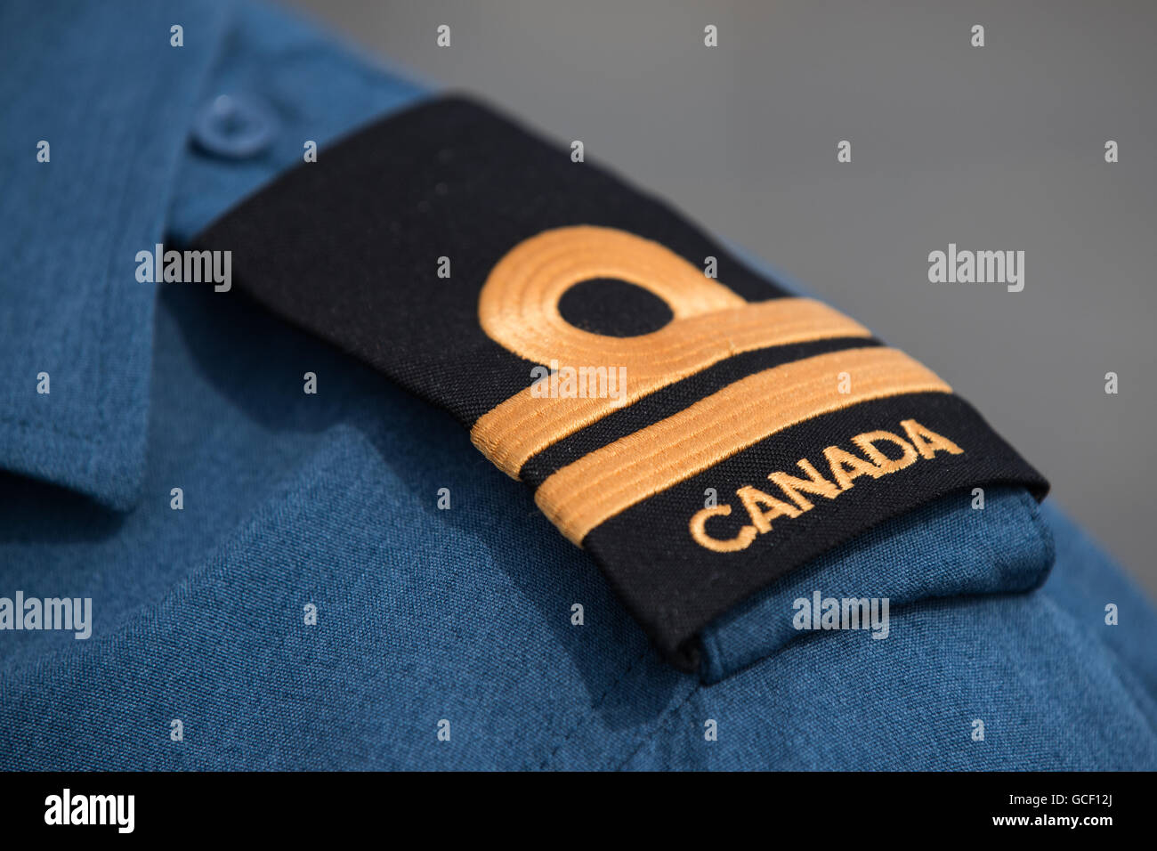 An Canadian navy officer with the Lieutenant rank pictured in Kingston ...