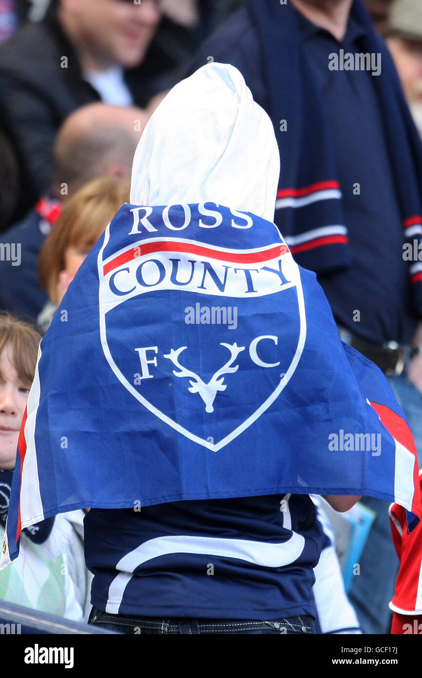 Ross County fans show there support in the stands during the Scottish ...