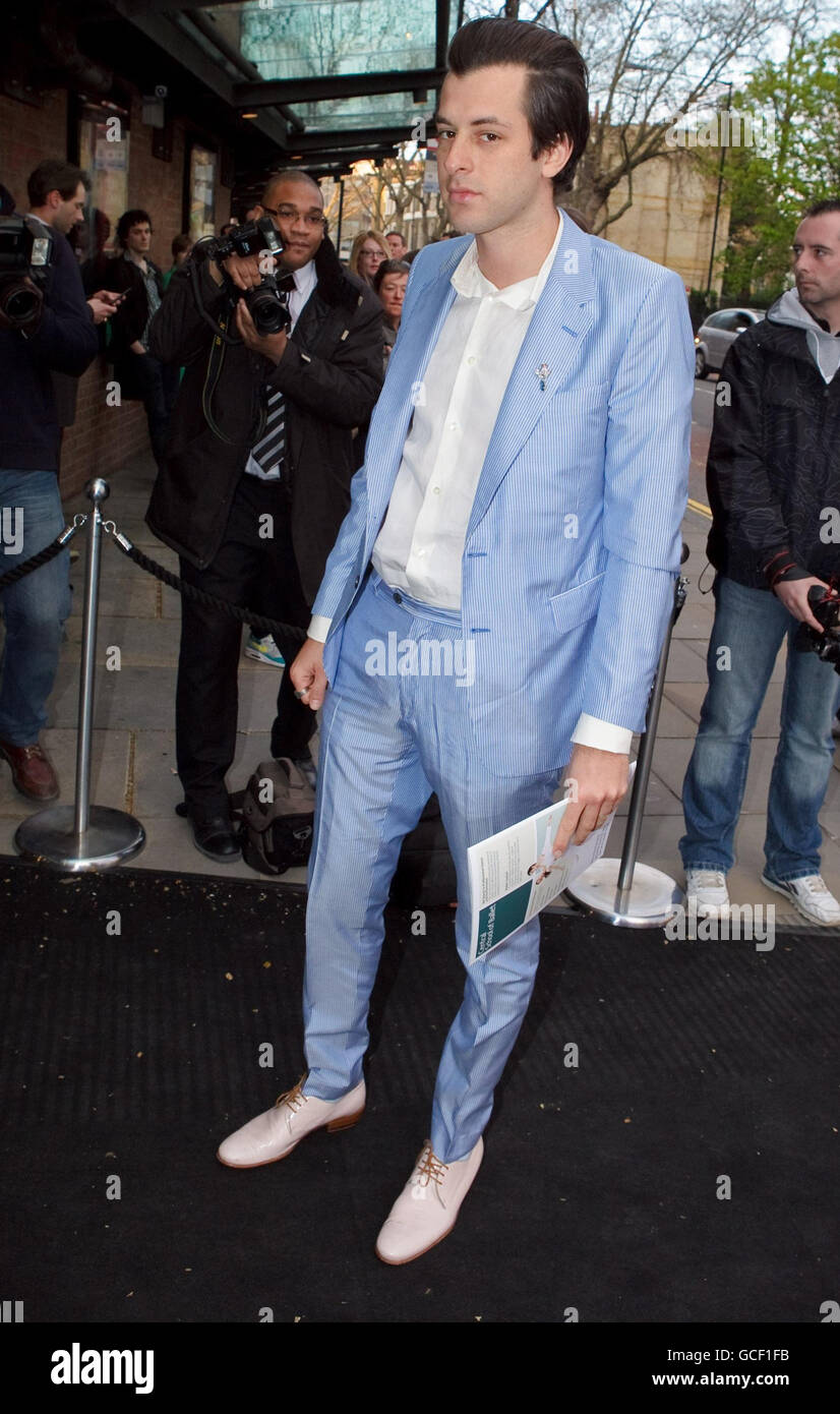 Music producer Mark Ronson arrives for the opening night of Rufus ...