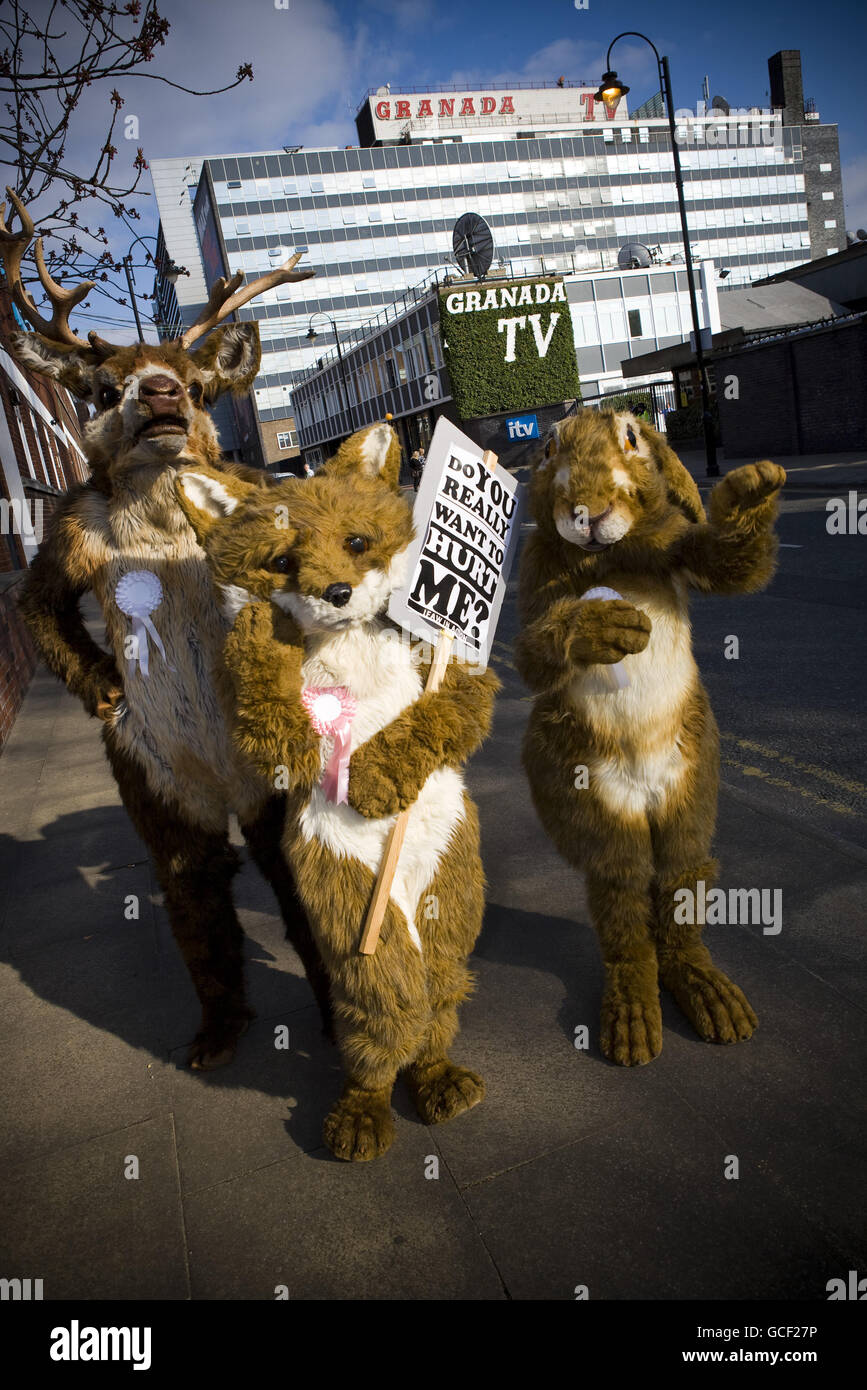 Freddie the Fox, Harriet Hare and Stan Stag, mascots of The ...