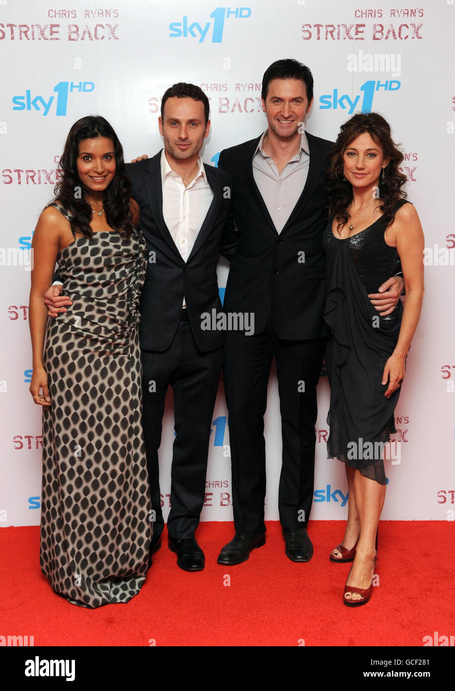 (from left) Shelley Conn, Andrew Lincoln, Richard Armitage and Orla Brady attend the premiere of ...