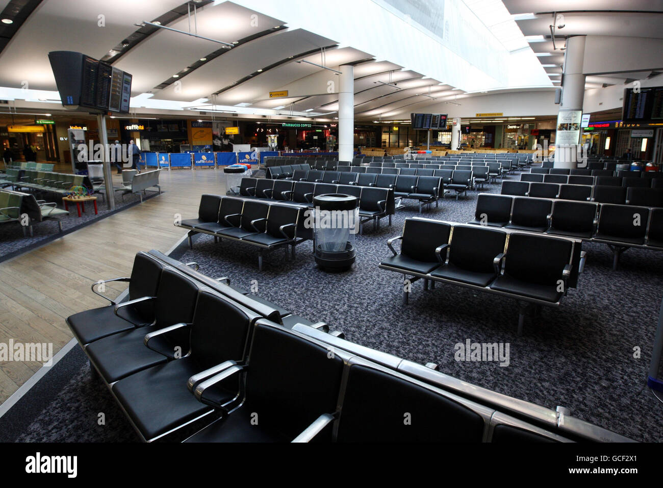 An empty Terminal 3 of Heathrow Airport in Middlesex which was closed ...