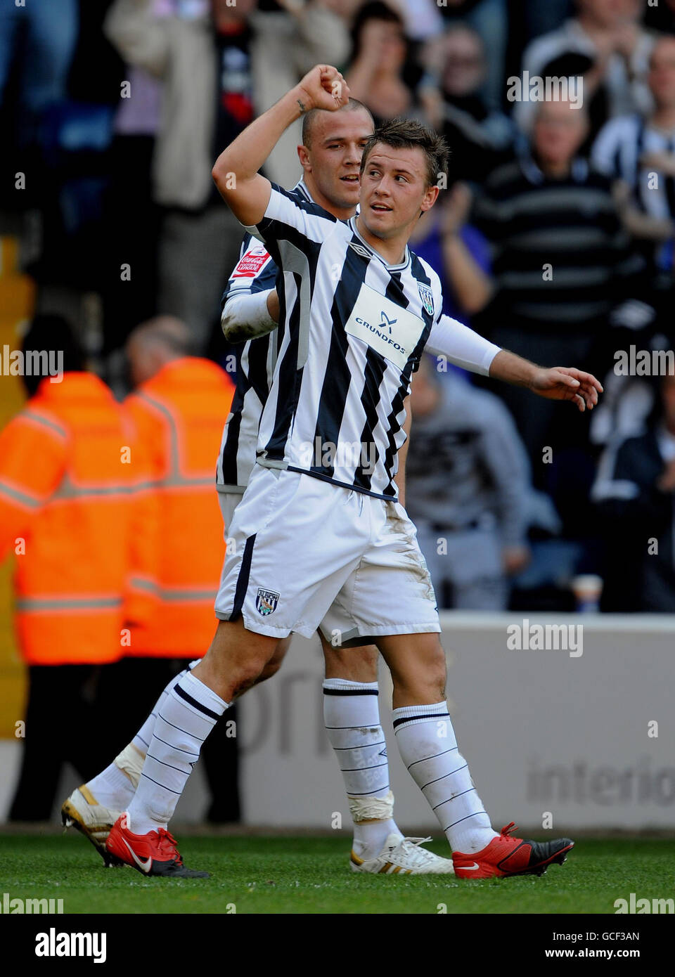 West Bromwich Albion's Simon Cox celebrates his goal during the Coca ...